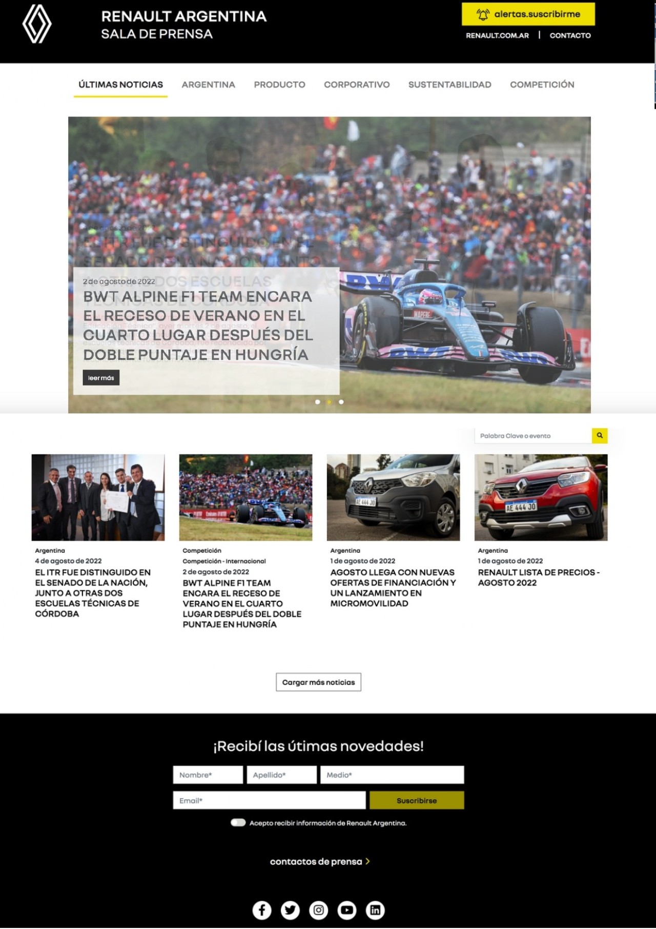 Media Room Renault Argentina